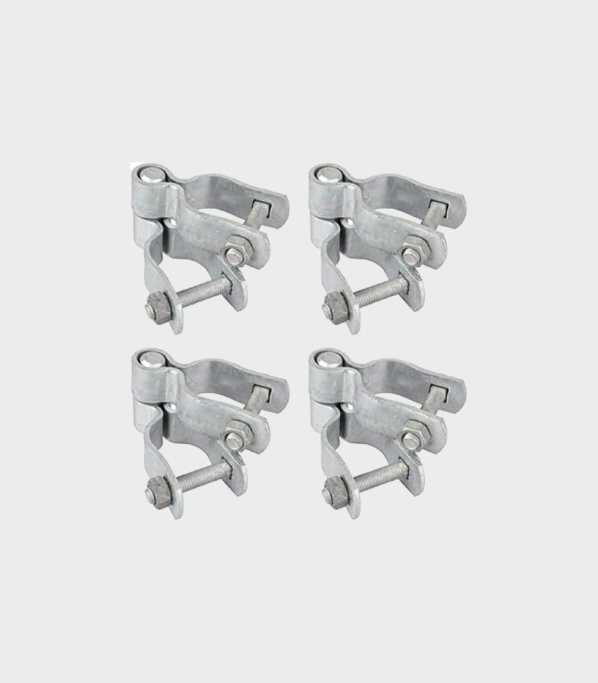 2-3/8 in. to 1-5/8 in Galvanized Chain Link Walk Gate Hardware Set Hing ...